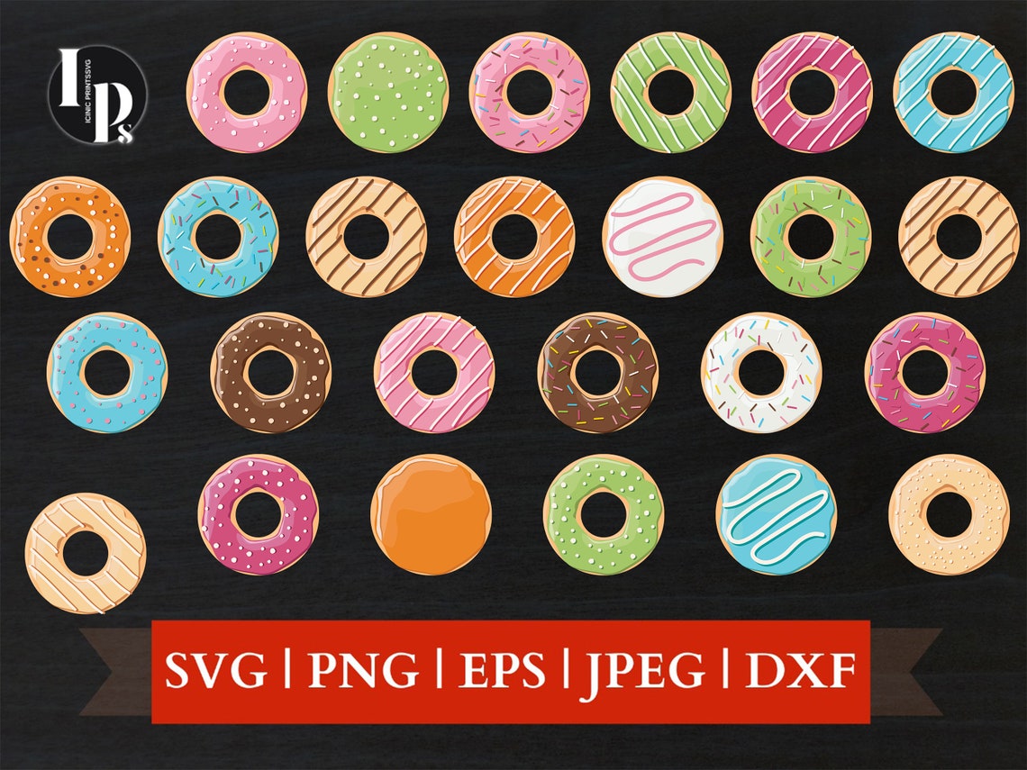 Donut Svg Donut Svg Bundle Donut Clipart Donut Png - Etsy