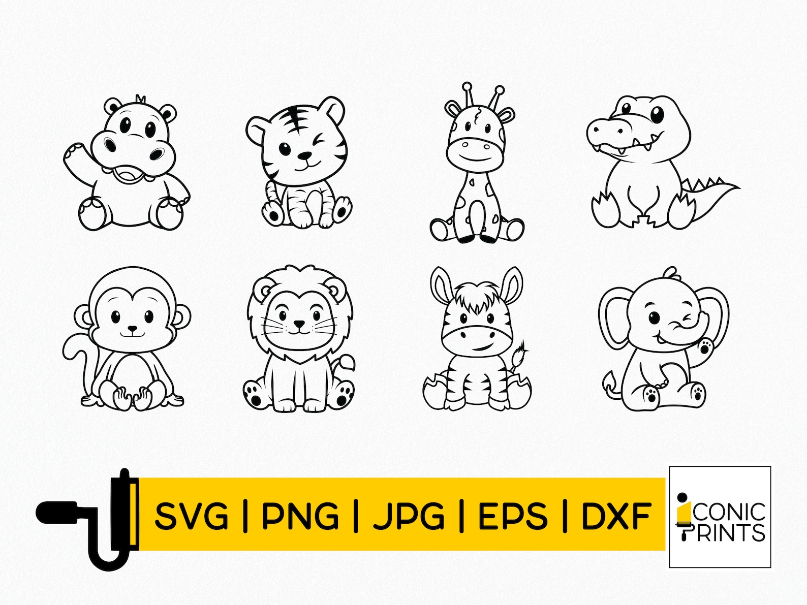 Safari Animals Svg Bundle Baby Animals Svg Zoo Animals Svg - Etsy