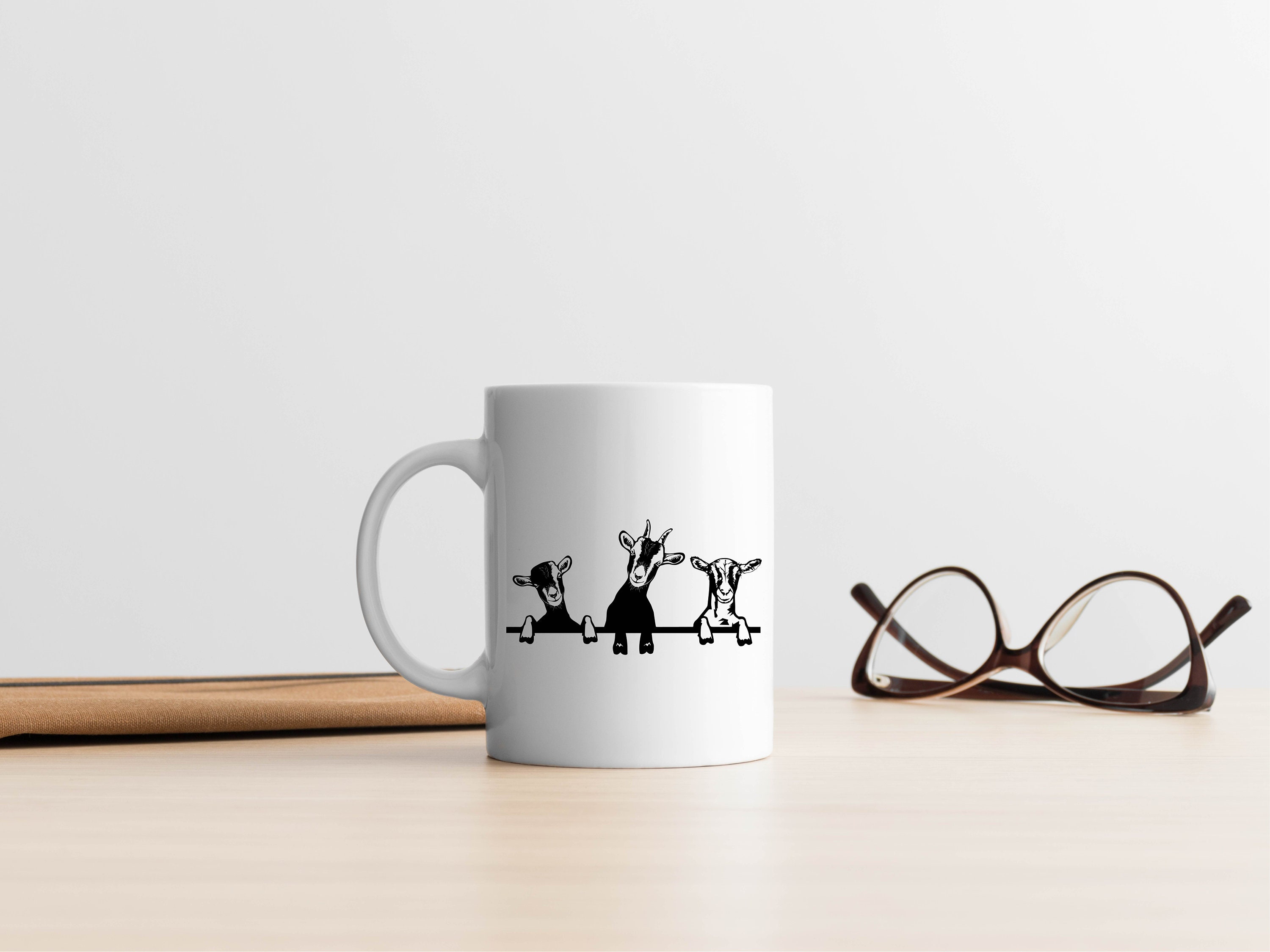 Svg Сurious Funny Goat, Billy Goat, Ibex, Animal, Head With Hoof, Farm ...