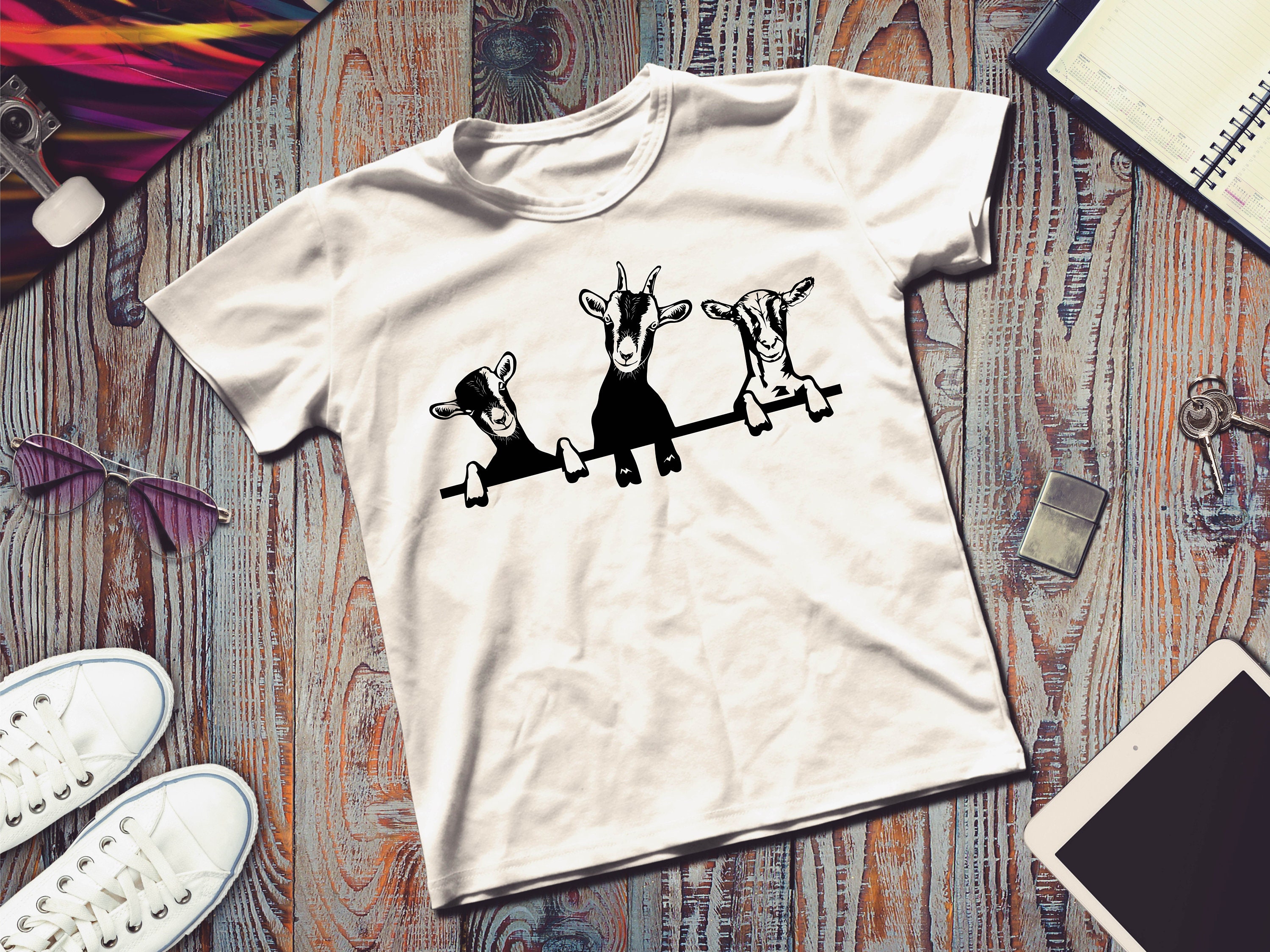 Svg Сurious Funny Goat, Billy Goat, Ibex, Animal, Head With Hoof, Farm ...