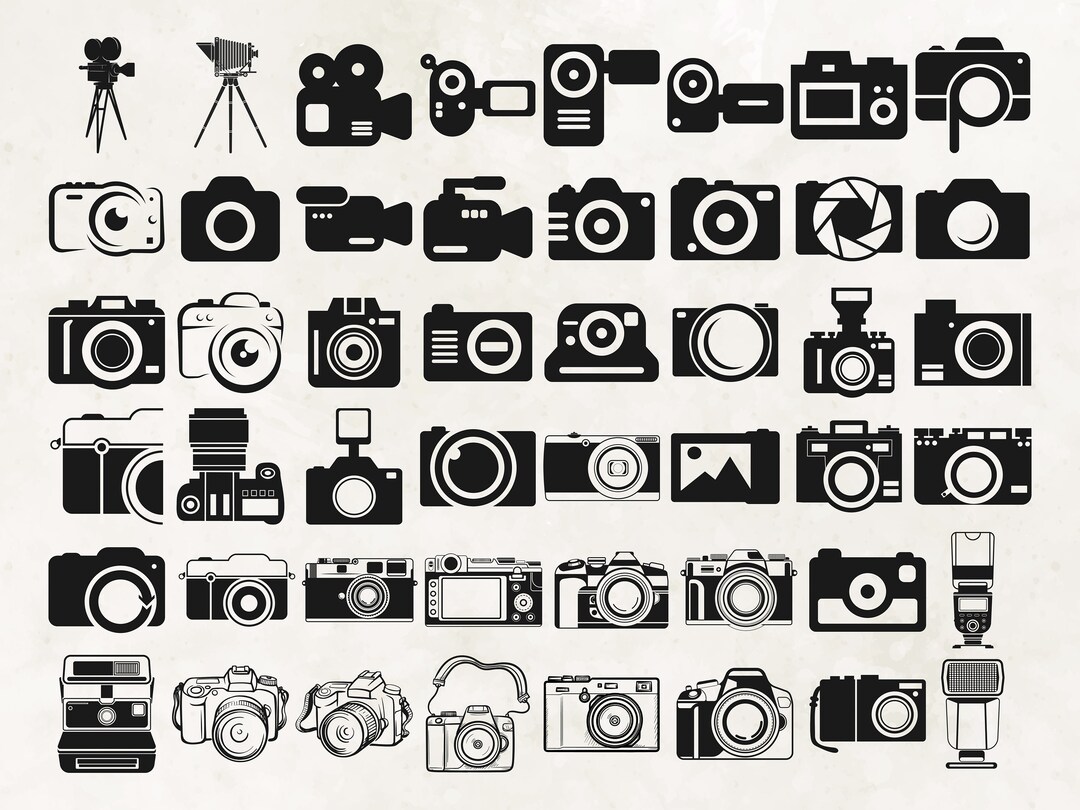 Camera Svg Bundle| Camera Cricut| Photography Svg| Camera Vector ...