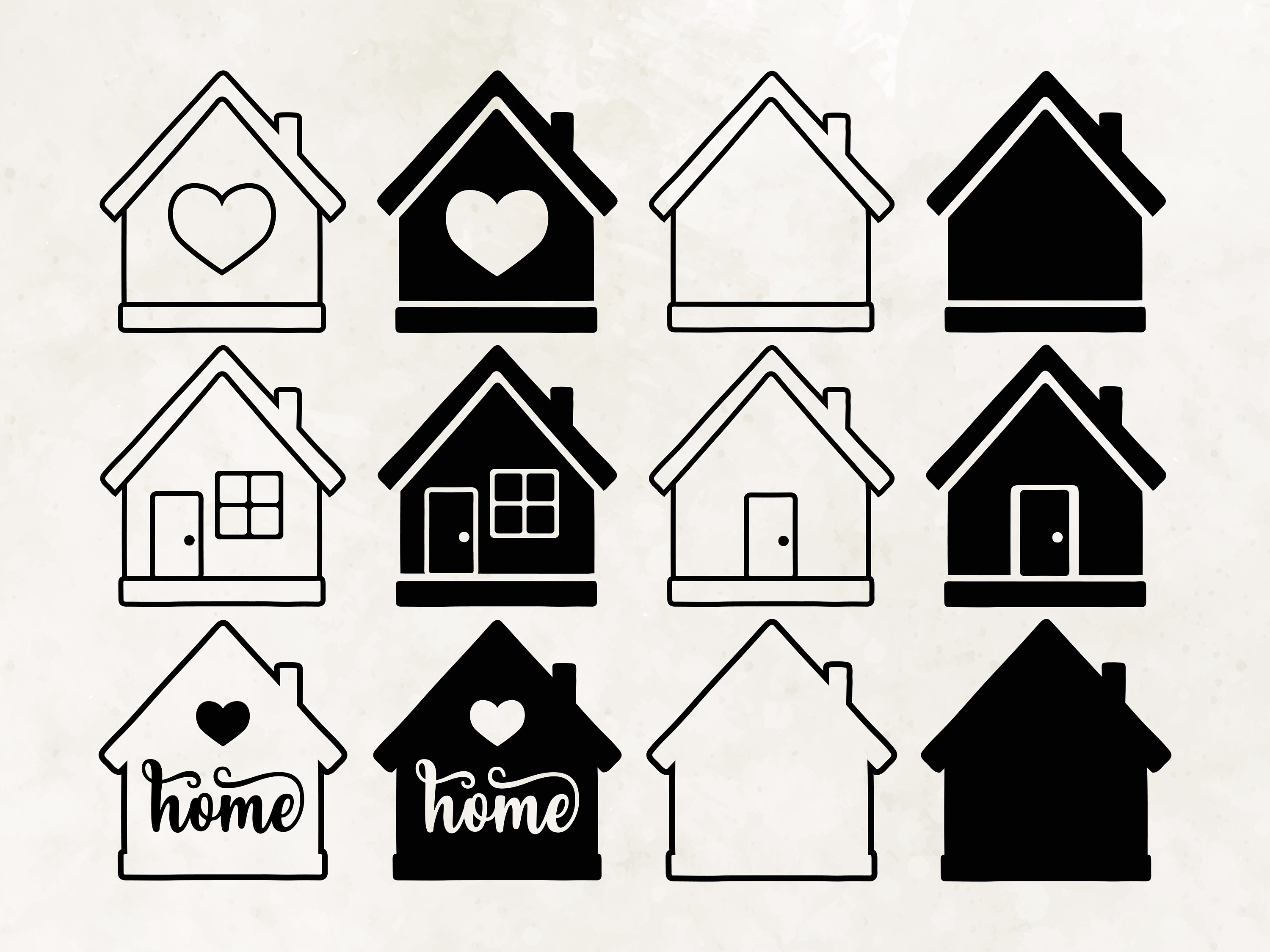 House Svg House Clipart House Png House Vector House Clip Art House ...