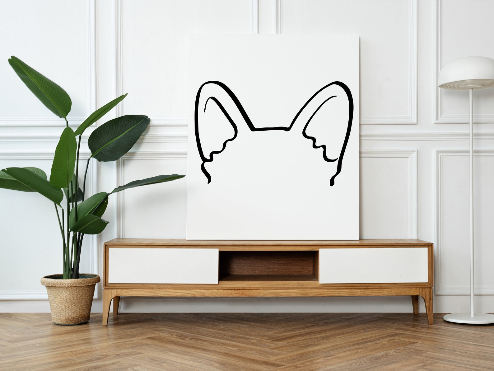 Dog Breed Ears SVG Hand Drawn Dog Ears Outline Bundle Svg Clipart ...