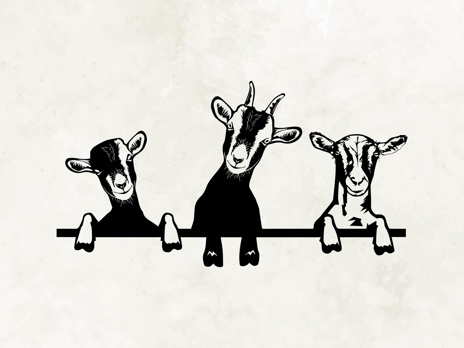 Svg Сurious Funny Goat, Billy Goat, Ibex, Animal, Head With Hoof, Farm ...