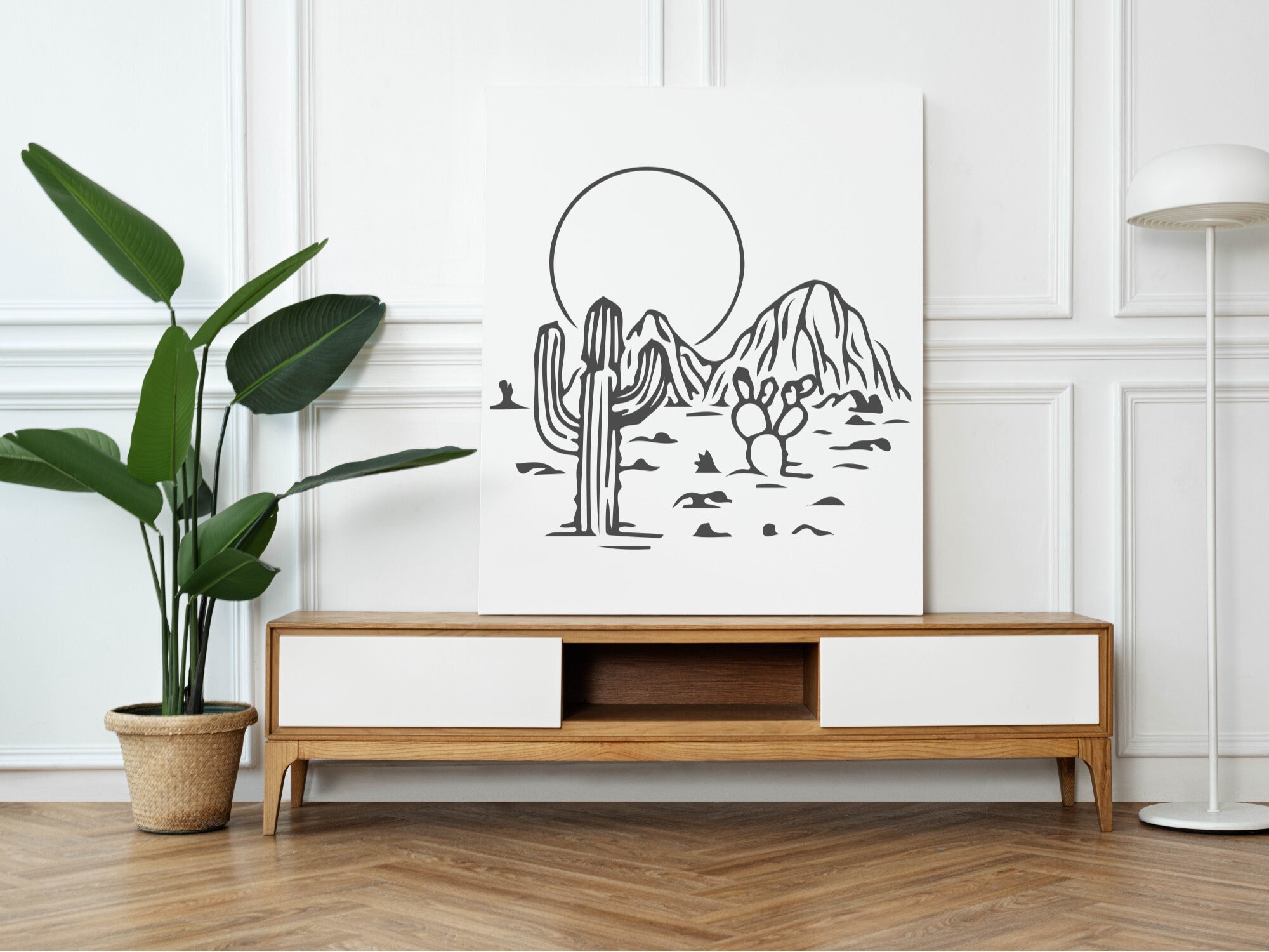 Cactus Scene Svg Bundle Desert Landscape Svg Dxf Png Jpg Cactus Desert ...
