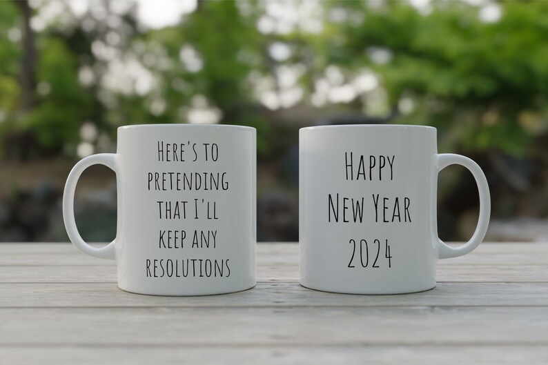 2024 New Years Mug, New Year's Day, New Year, Resolutions Coffee Cup ...