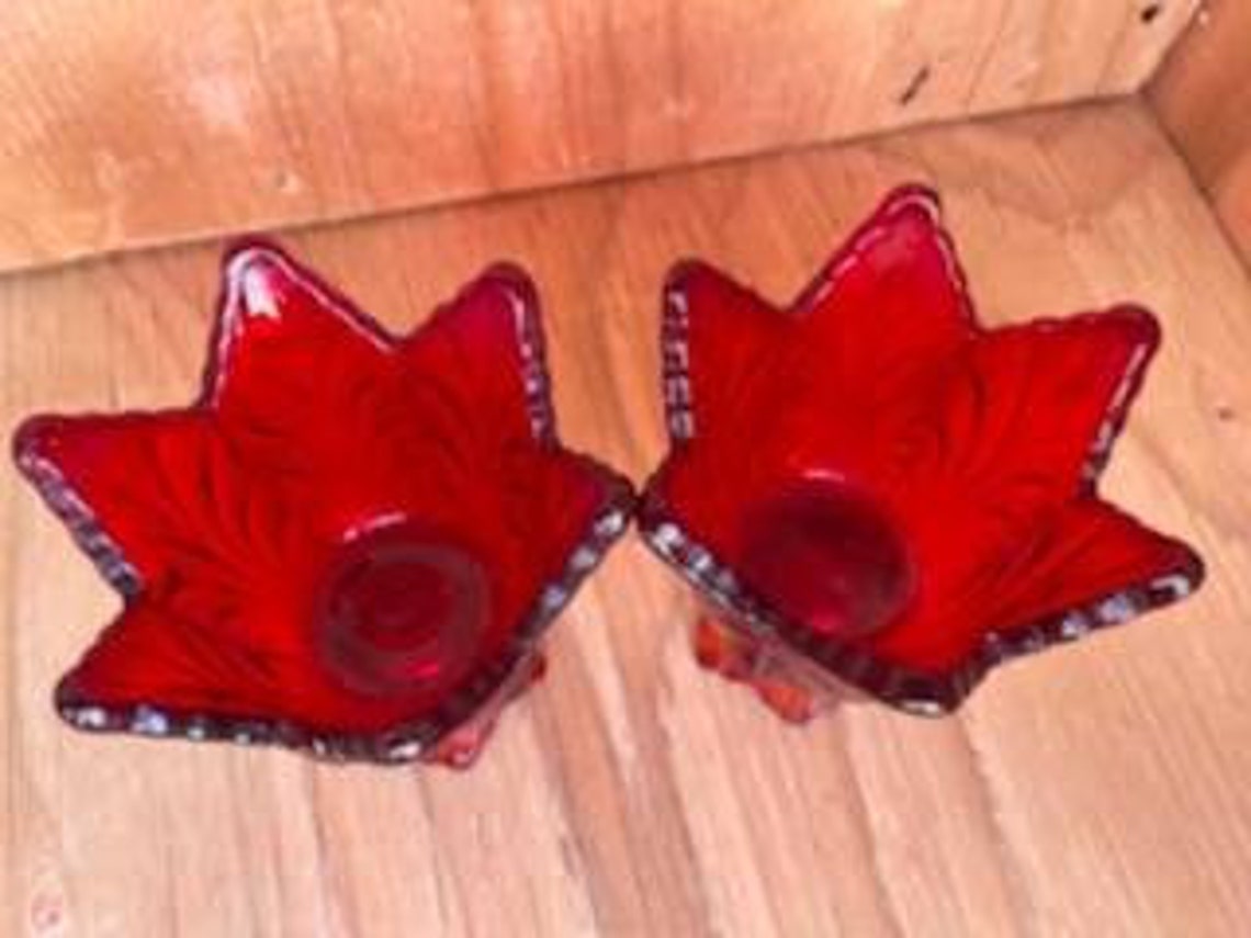 Vintage Fenton Double Sided Candle Holder - Etsy