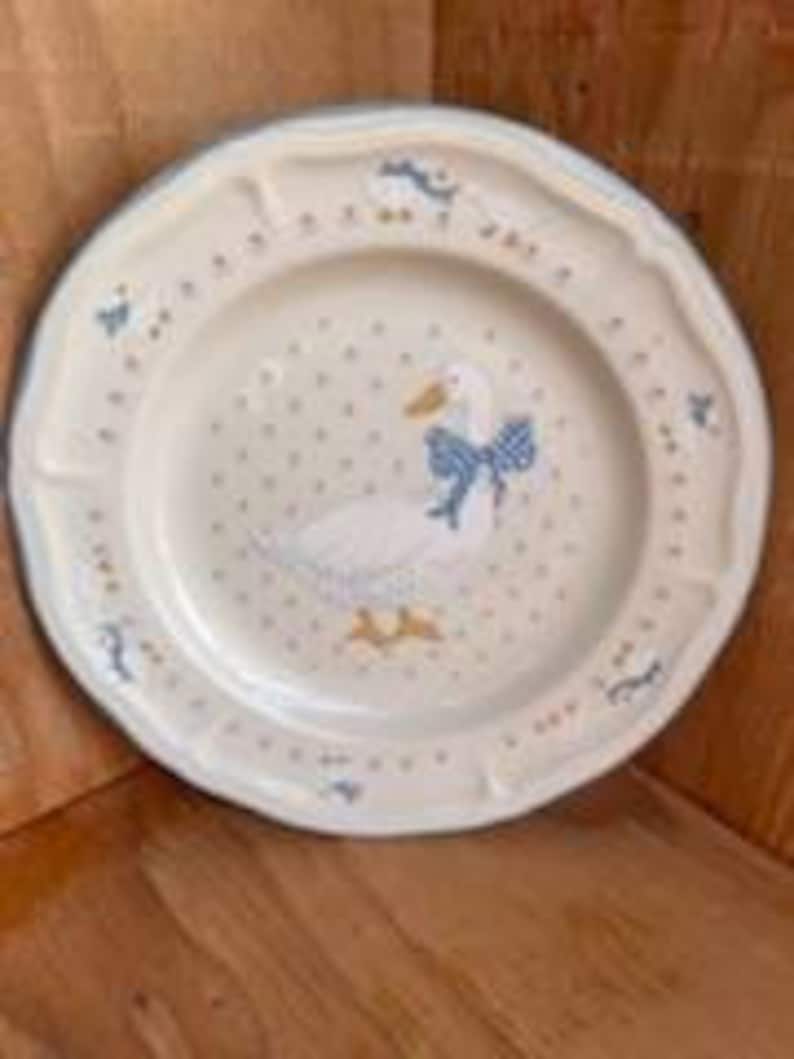 Vintage Geese Bowl and Plate - Etsy