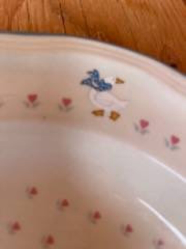 Vintage Geese Bowl and Plate - Etsy