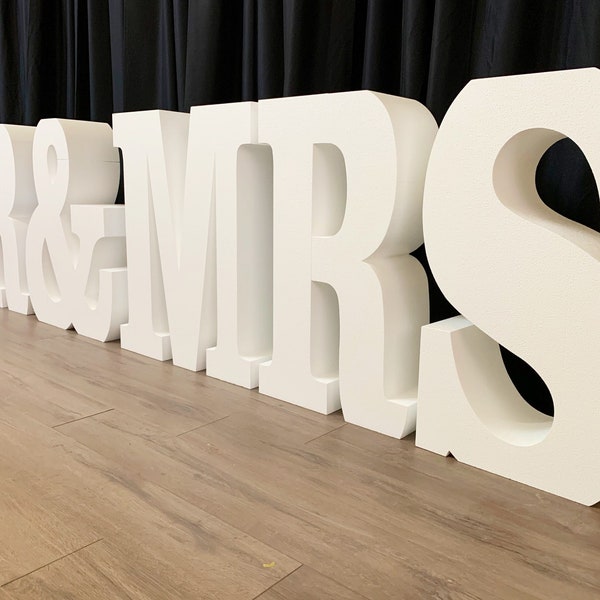 Mr and Mrs Letters - Etsy