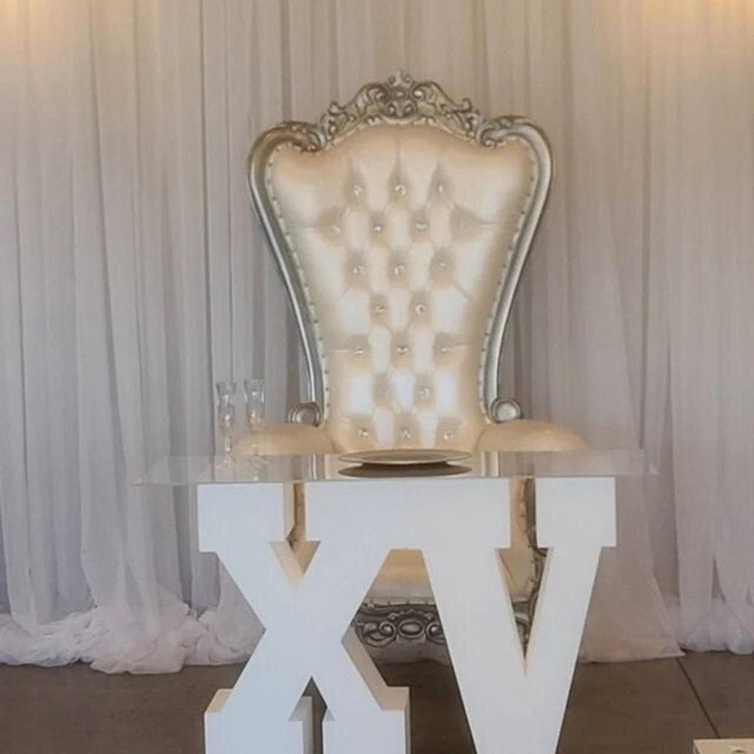 XV Table Base Foam Letters 30 Tall Quinceanera 15th Birthday Oversized ...