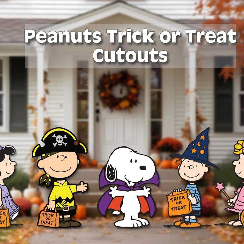 Peanuts Snoopy Halloween Yard Cutouts - Etsy