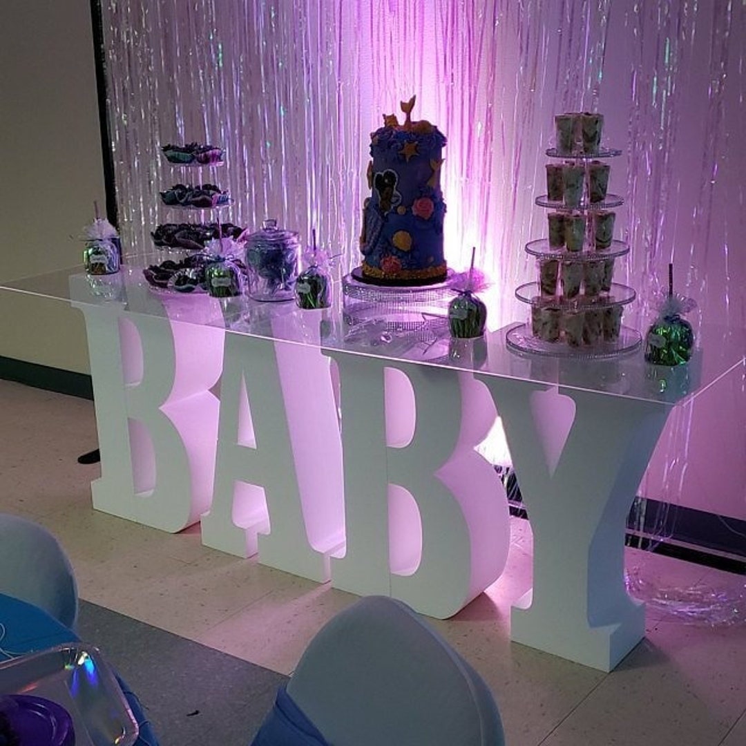 30 Tall and 8 Deep BABY Table Base Foam Letters Gender Reveal Baby ...