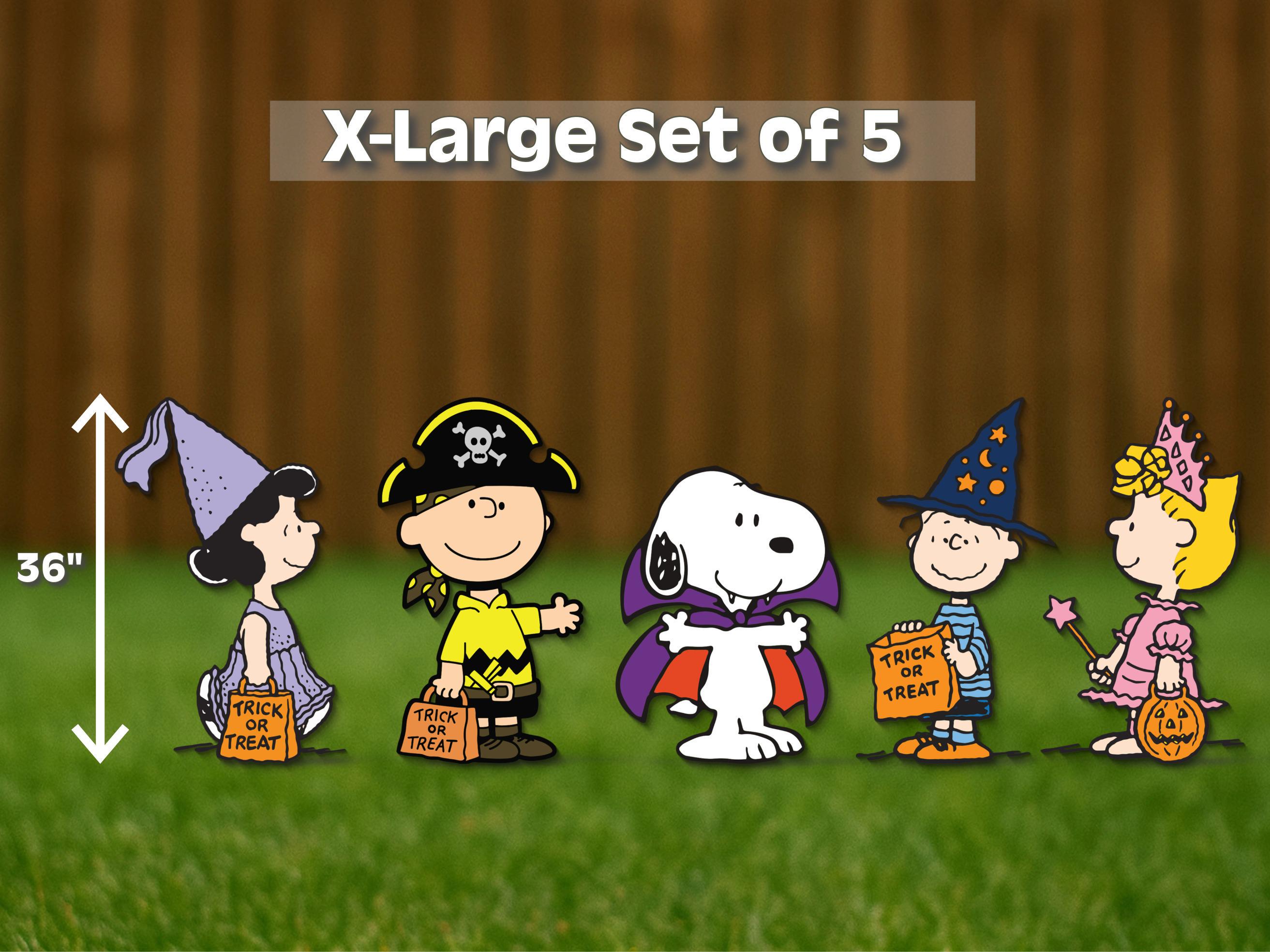 Peanuts Trick or Treat Halloween Cutouts | Snoopy, Charlie Brown, Lucy ...