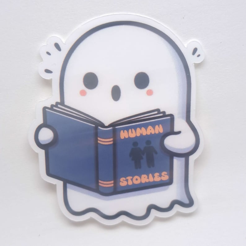 Spooky Bookish Ghost Sticker Set, Choose Your Sticker Pack 1-5, Gift ...