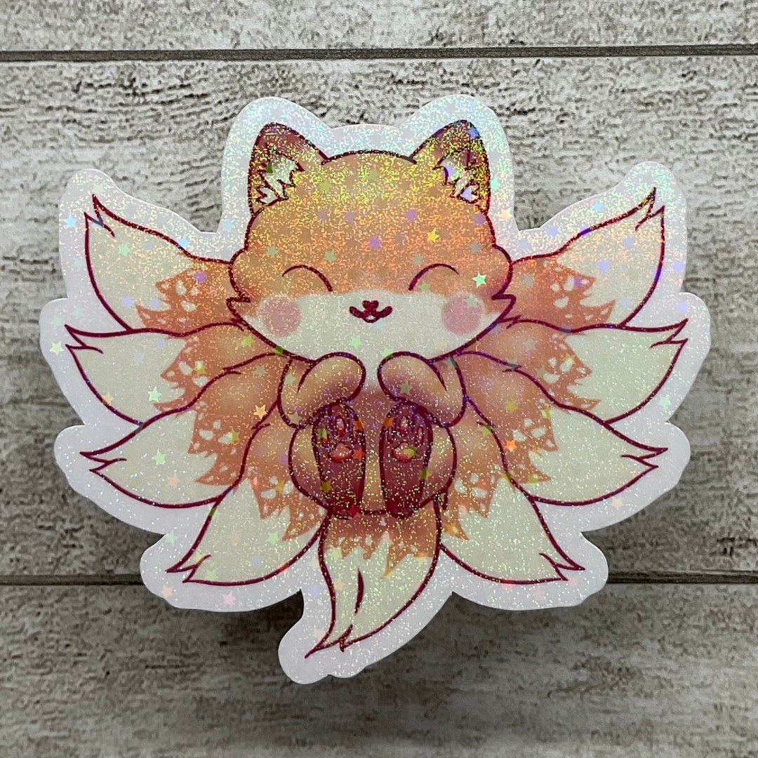 Opeope Nine Tail Fox Vinyl Sticker Setanimal Lover Giftdecal - Etsy