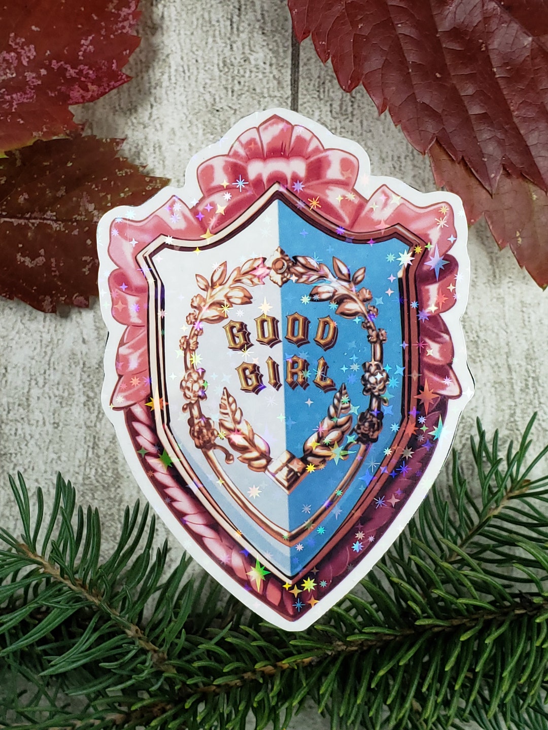 Good Girl Badge of Honor Sticker, Book Lover Gift, Bootok Stickers ...