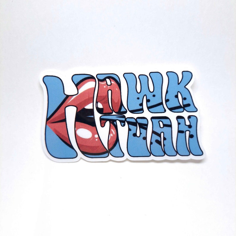 Hawk Tuah Meme Sticker, Adult Humor Stickers, Kindle Sticker,water ...