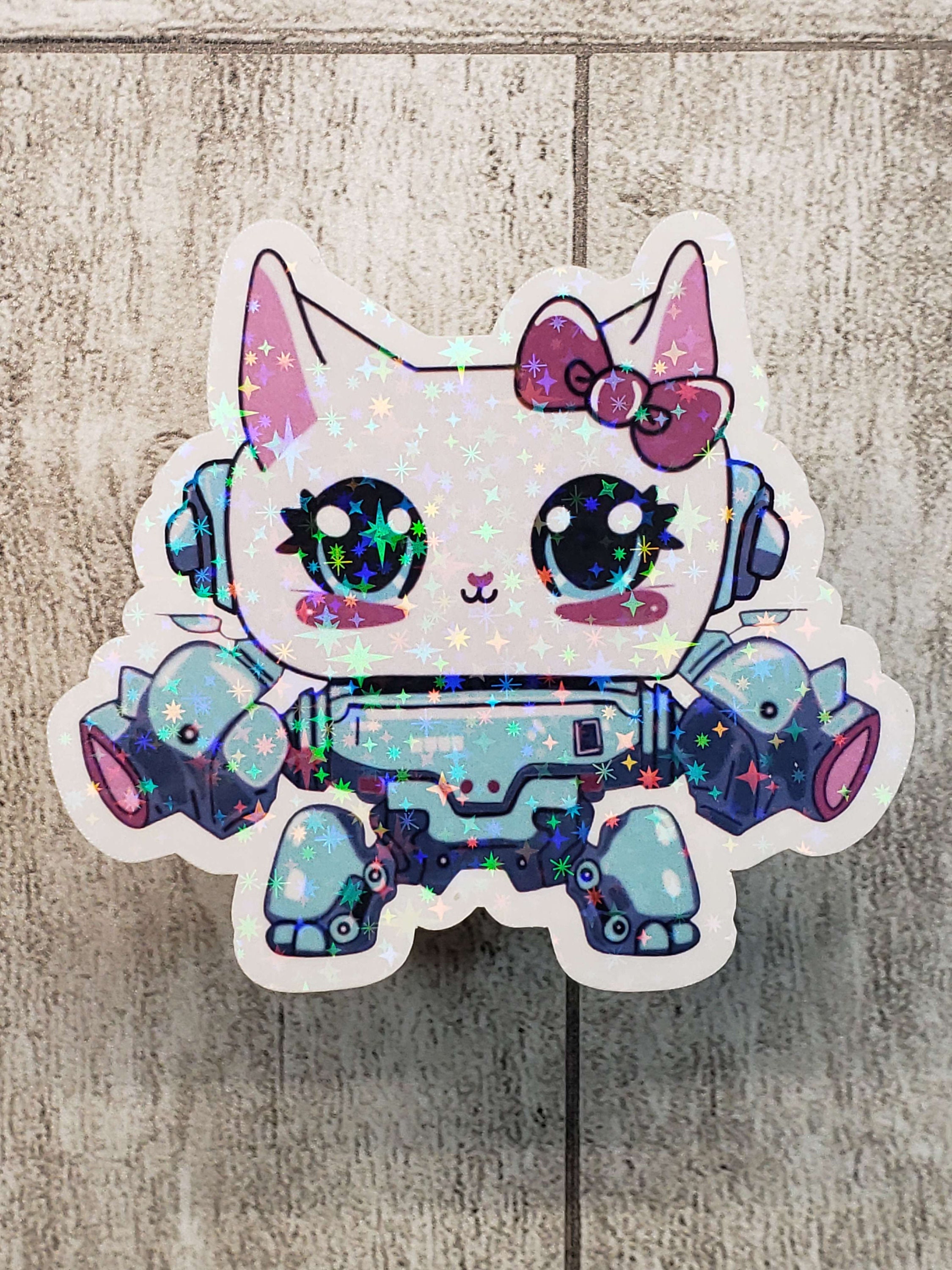 Cute Cartoon Style Robot Sticker Bundle, Gift for Cyberpunk Lovers,cute ...