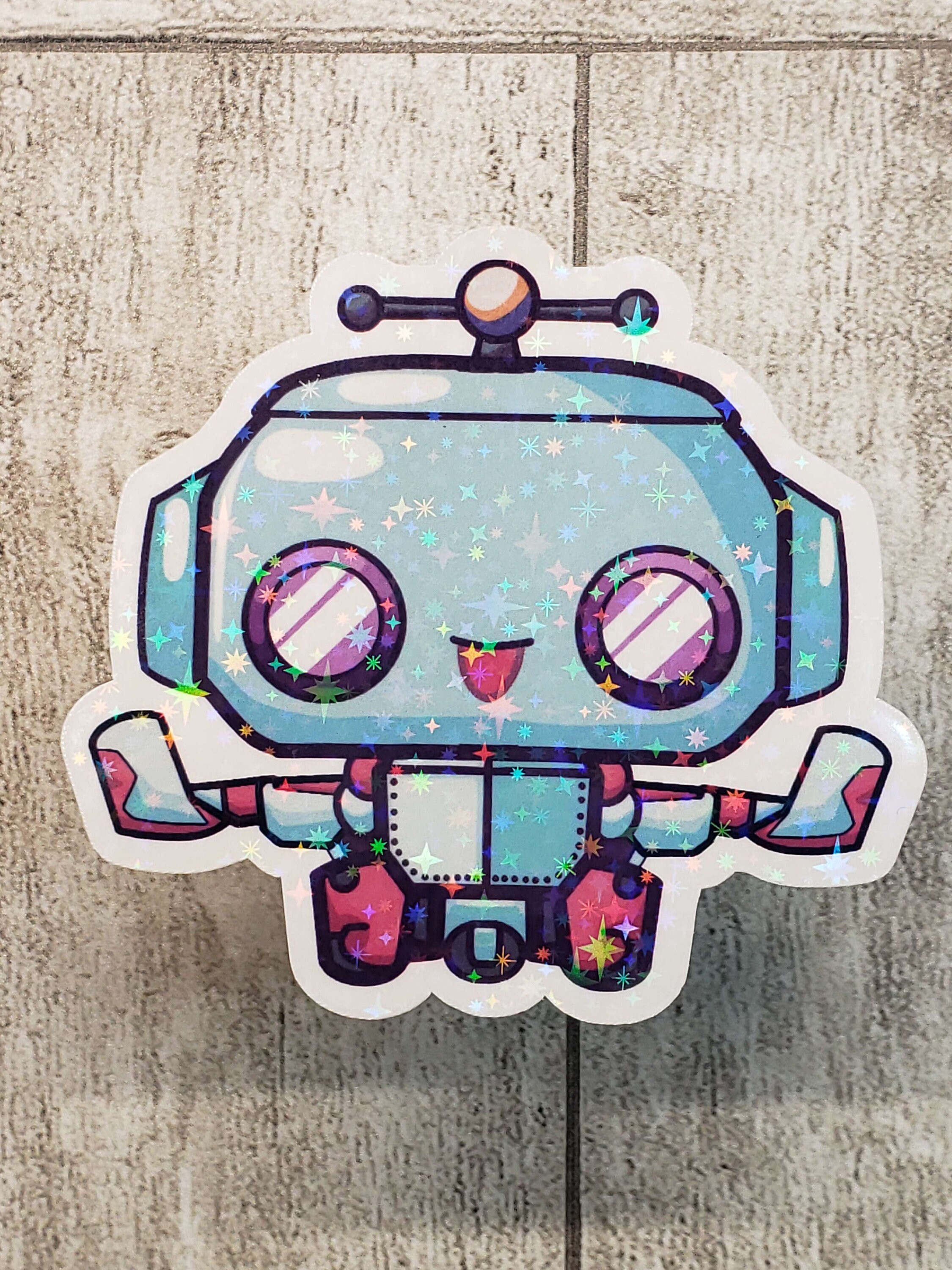 Cute Cartoon Style Robot Sticker Bundle, Gift for Cyberpunk Lovers,cute ...