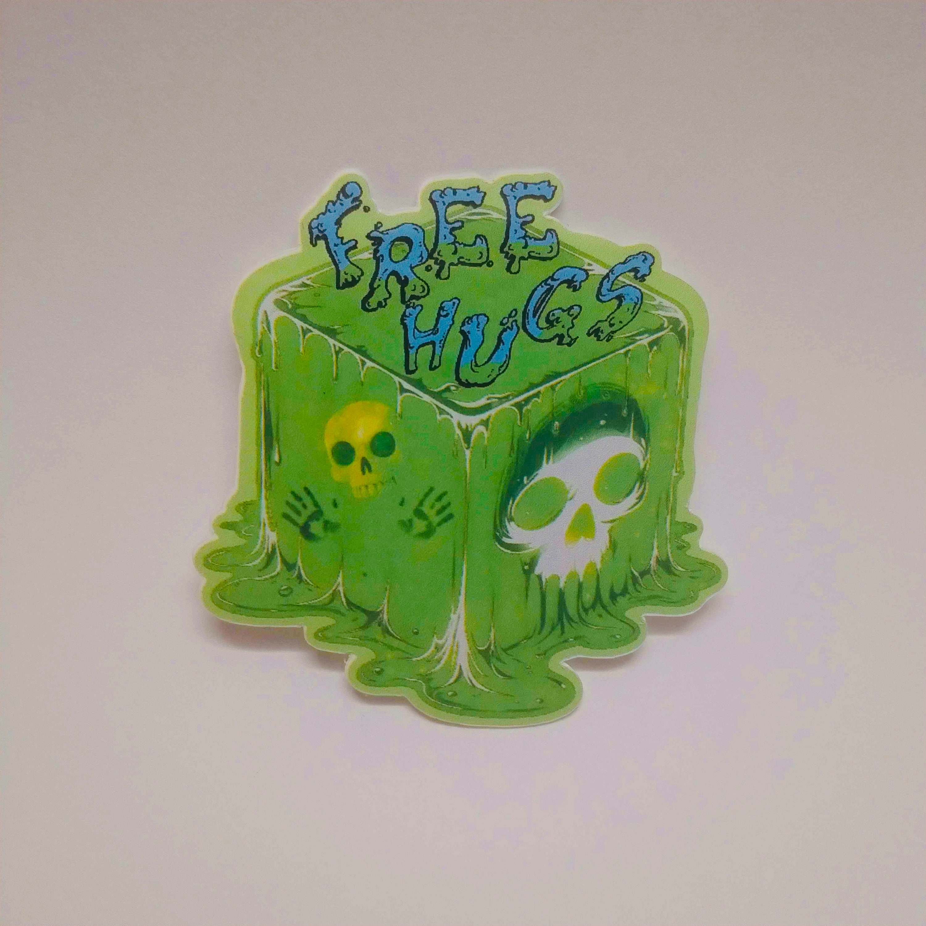 Gelatinous Cube Sticker,dnd Stickers,free Hugs Sticker,gift for TTRPG ...