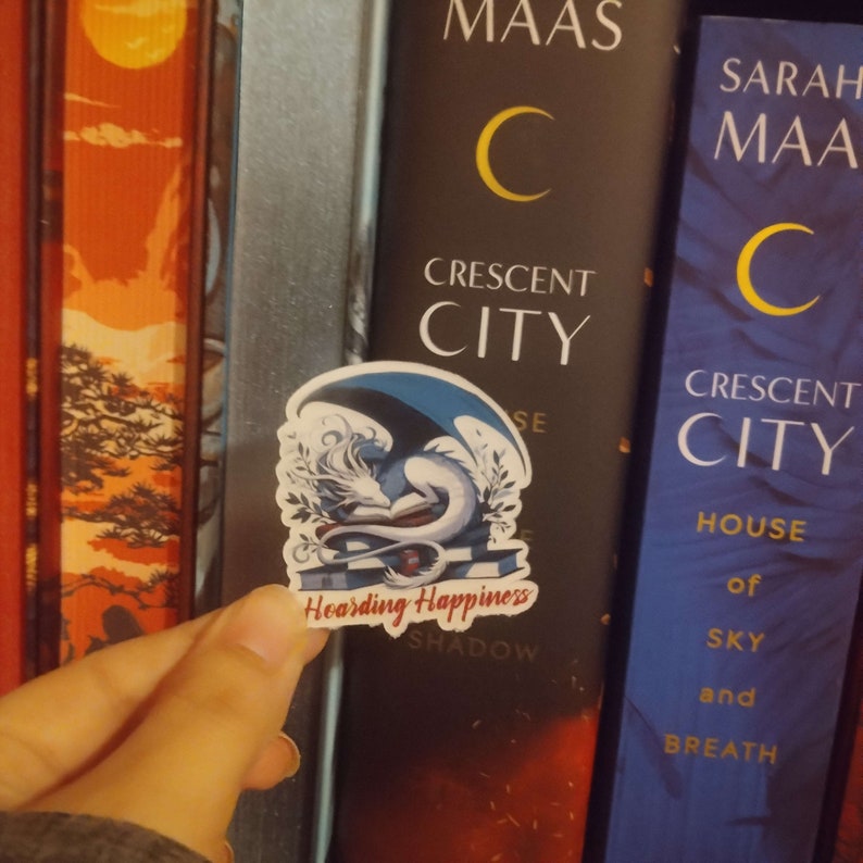 Fantasy Dragon Sticker, Bookish Stickers, Gift for Book Lovers, Kindle ...