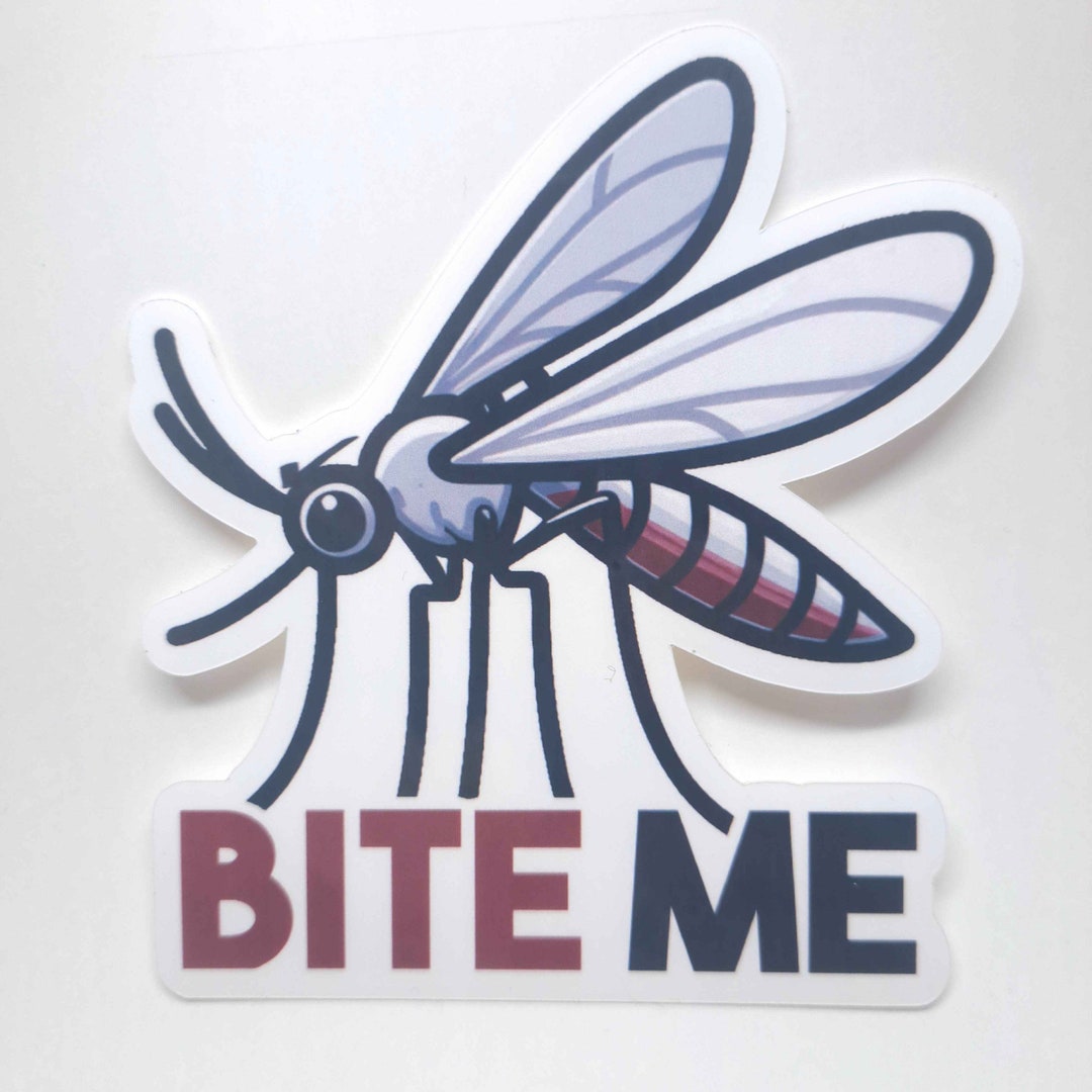 Bite Me Sticker, Mosquito Decal, Adult Humor Stickers, Kindle Sticker ...