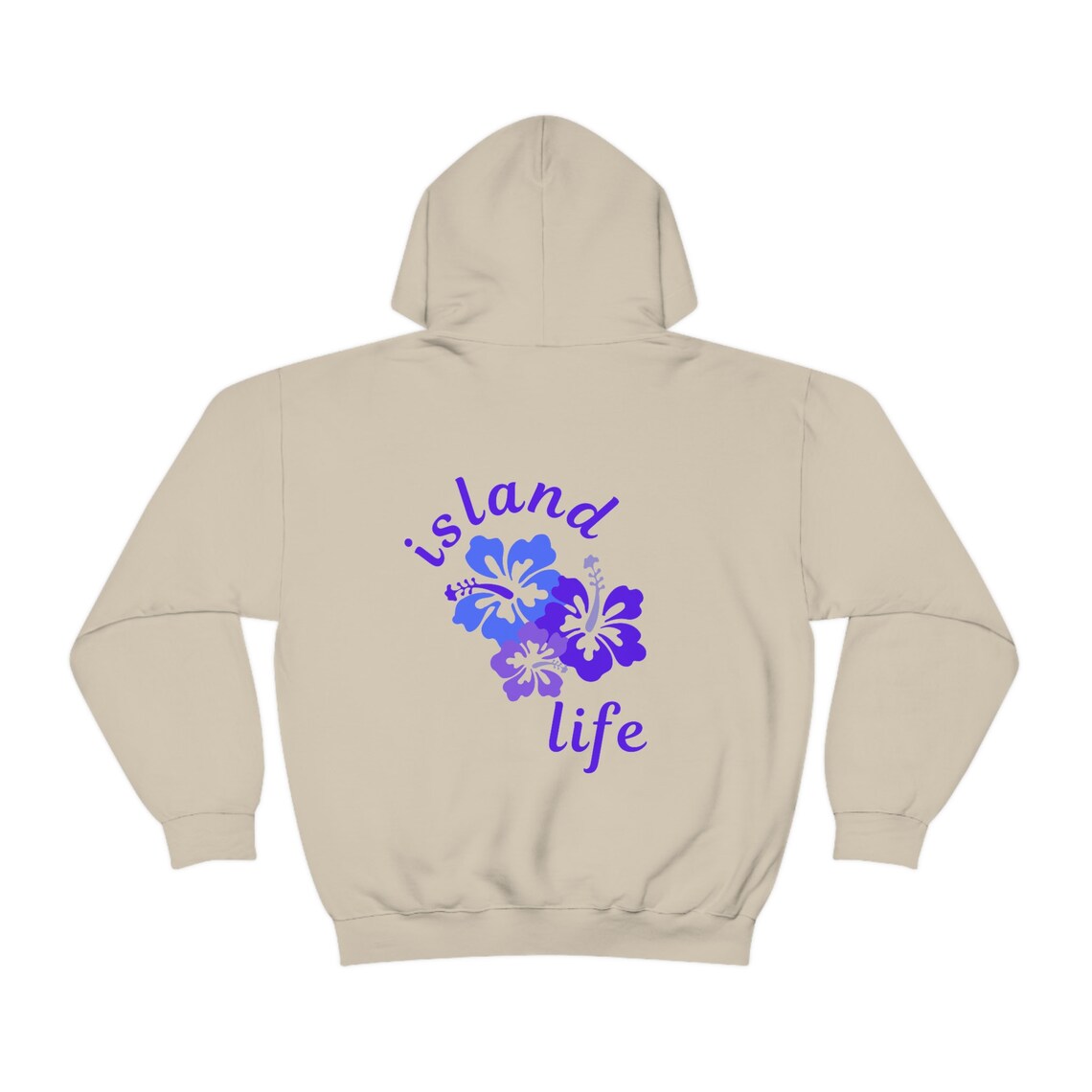 Island Life Hoodie Hibiscus Flower Coconut Girl Clothes Beach - Etsy