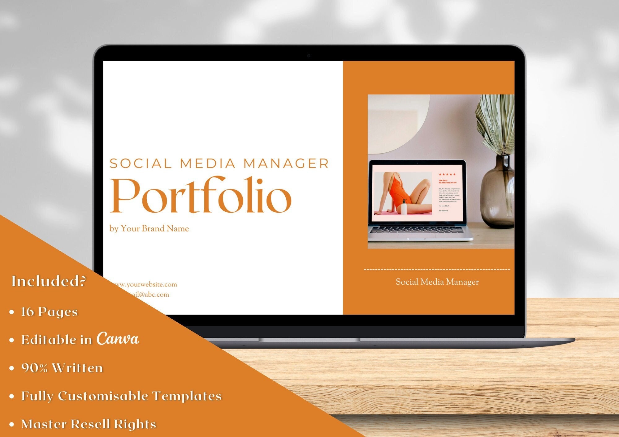 Social Media Portfolio | Canva Template | Customisable SMM Portfolio ...