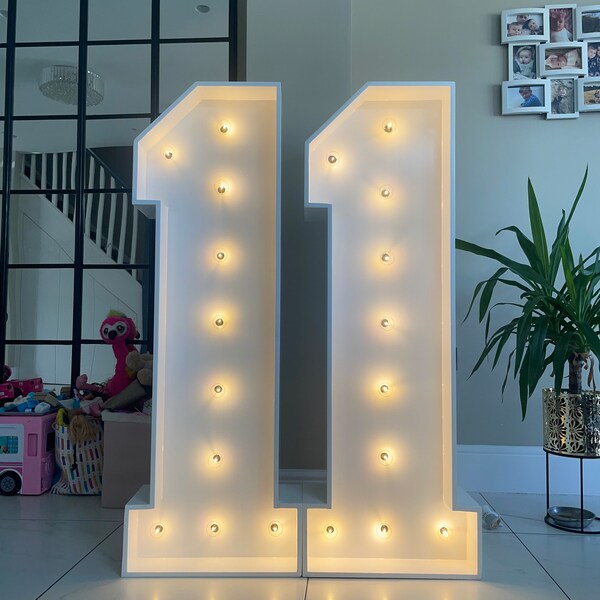 Light up Numbers - Etsy UK