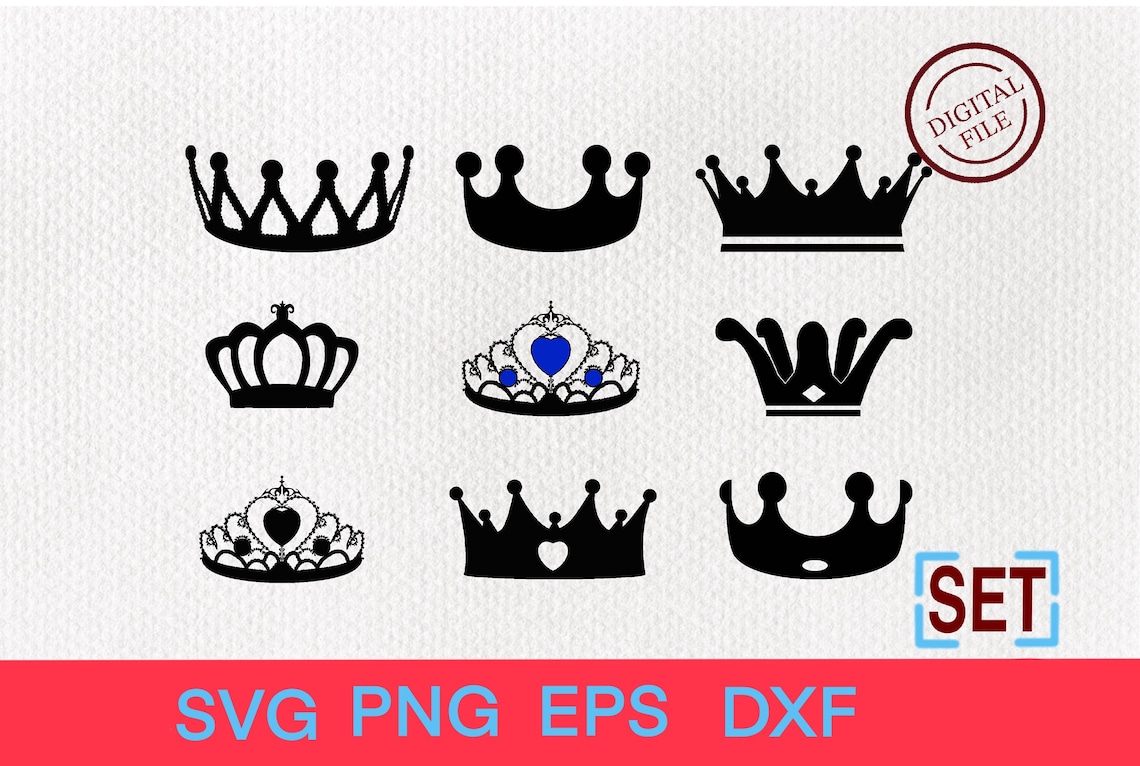 Crown Bundle SVG | King Crown Svg | Queen Crovn SVG | Crown for ...