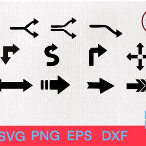 70 Arrow Shapes Cut Files - Road Direction Signs SVG - Arrows SVG ...