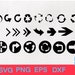 70 Arrow Shapes Cut Files - Road Direction Signs SVG - Arrows SVG ...