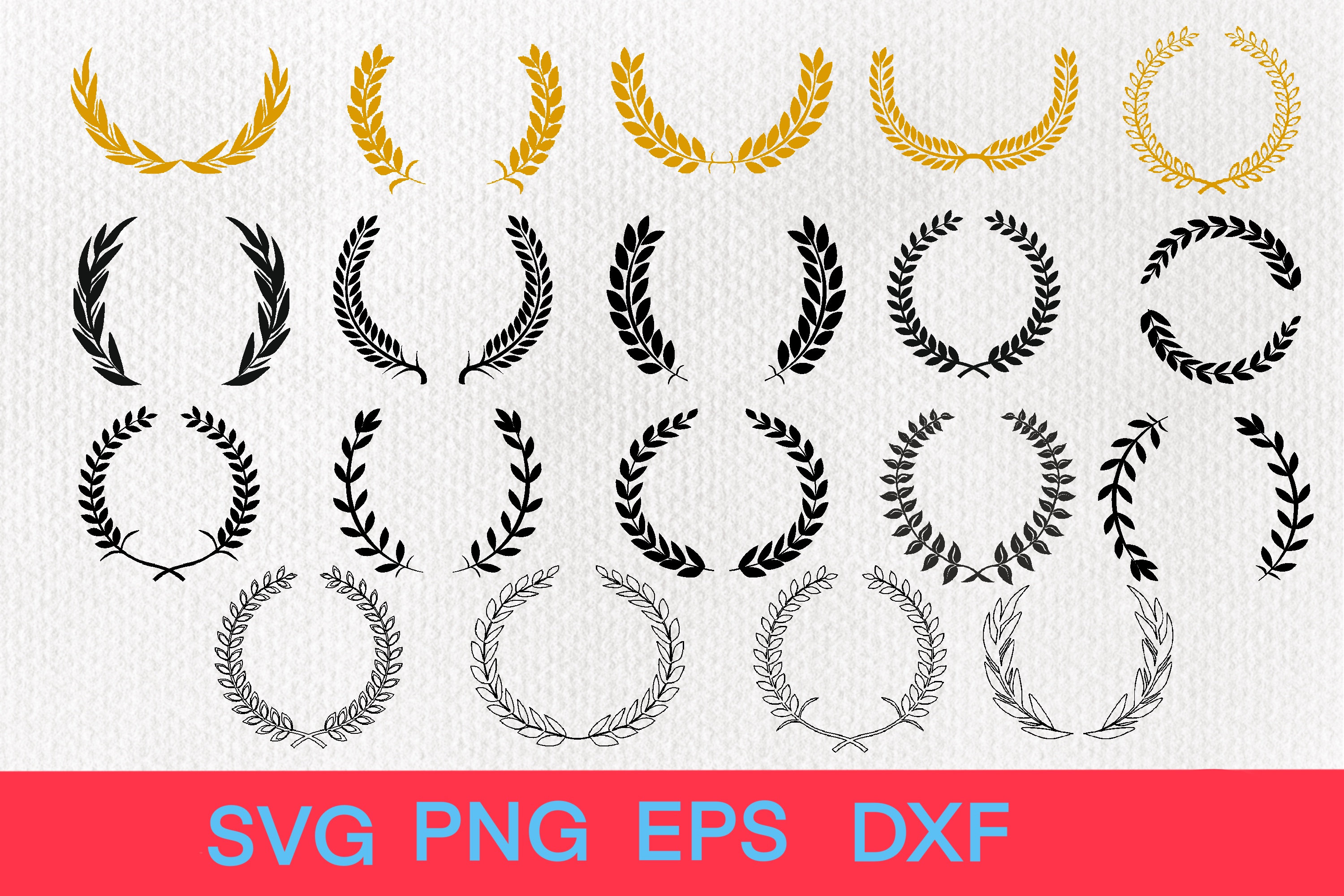 Wreath Wheat Svg BUNDLE - Wedding Wreath Svg - Wheat Frame - Wreath ...