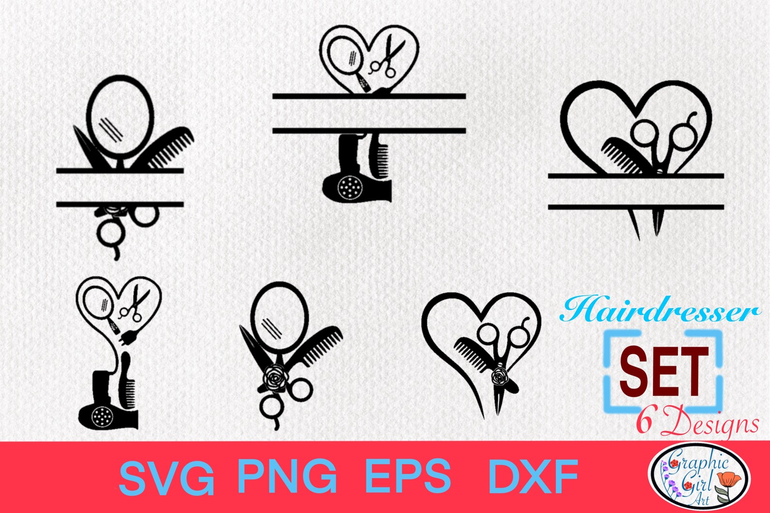 Hairdresser Svg Bundle- Hairdresser SVG - Hair Stylist Svg ...