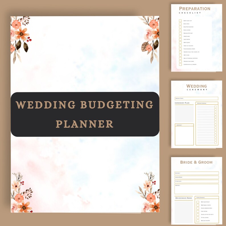 Wedding Planner Printable Printable Wedding Planner Pages - Etsy