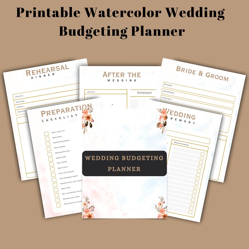 Wedding Planner Printable | Printable Wedding Planner Pages | Wedding ...
