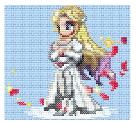 Final Fantasy VI Cross Stitch Pattern Celes Chere Opera - Etsy