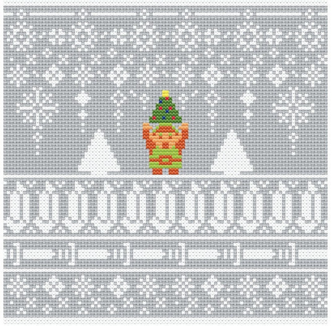 Legend of Zelda - 8-bit Christmas PDF Cross Stitch Pattern, DMC - Etsy