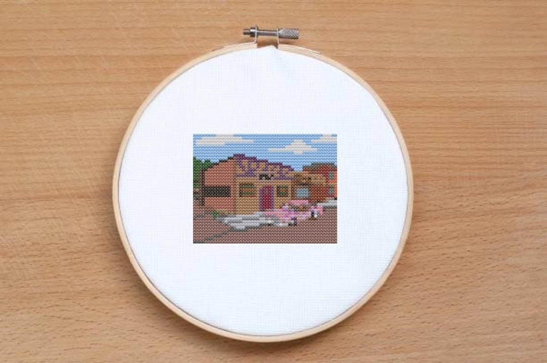 Tiny Moe's Tavern - the Simpsons Cross Stitch, PDF, DMC - Etsy Australia