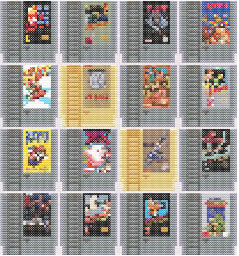 Tiny NES Cartridge Collection - Cross Stitch - Etsy