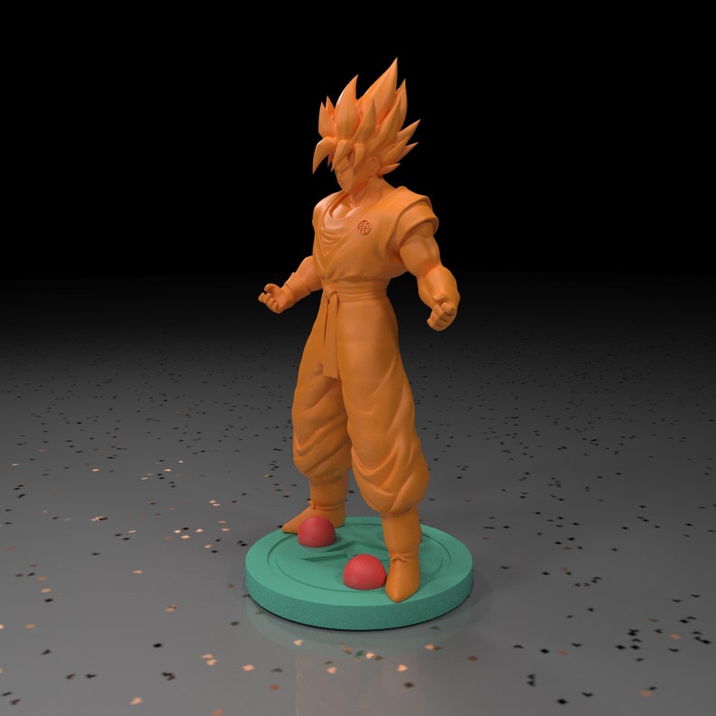 Buy Goku 3D Print / Goku STL File / 3D Figure / Goku 3D Digital Online ...