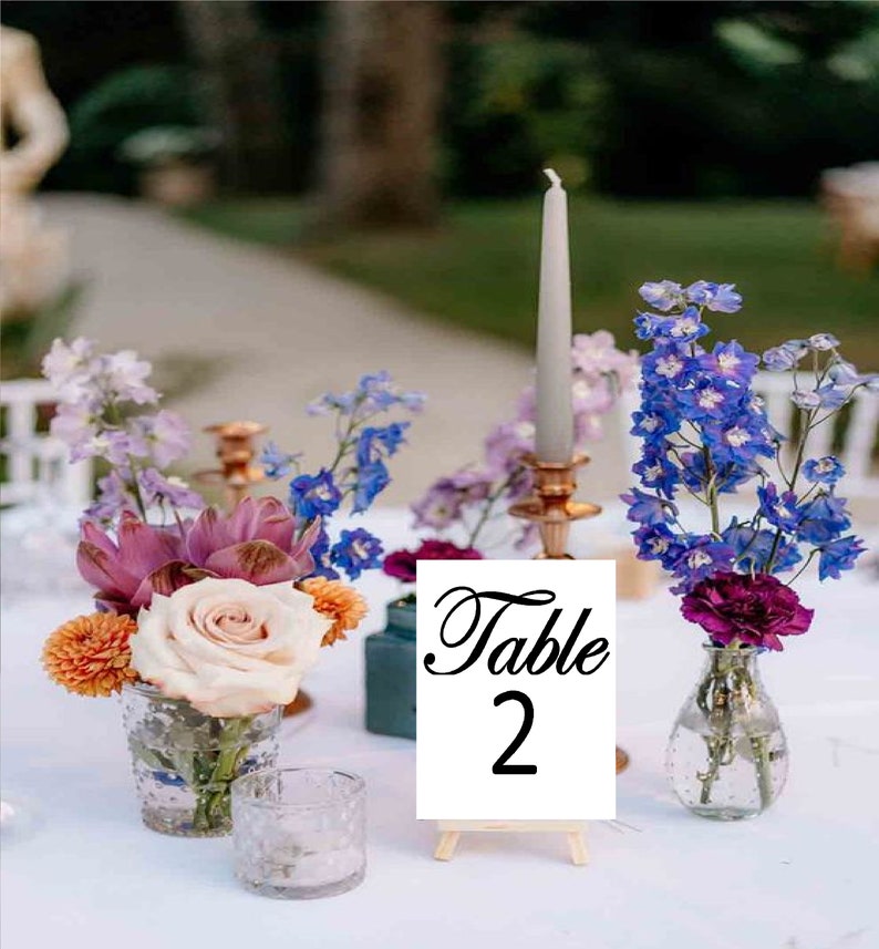 Wedding Table Number Template, Printable Wedding Sign, Downloadable ...