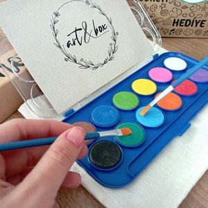 Personalized Couple Minimal Portrait DIY Painting Kit, Couples Date ...
