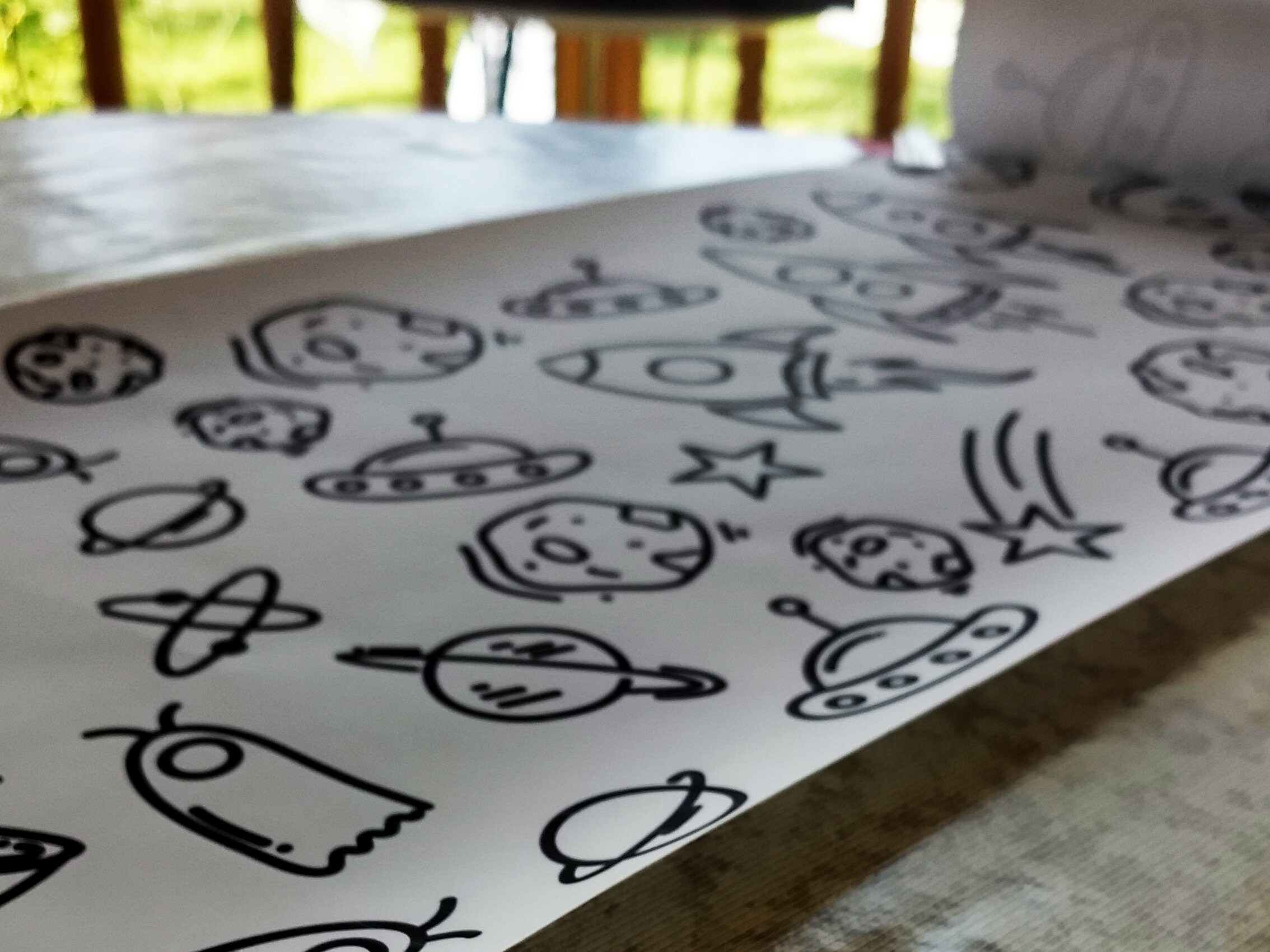 Space Themed Huge Coloring Poster, Giant Large Colouring Page Sheet ...