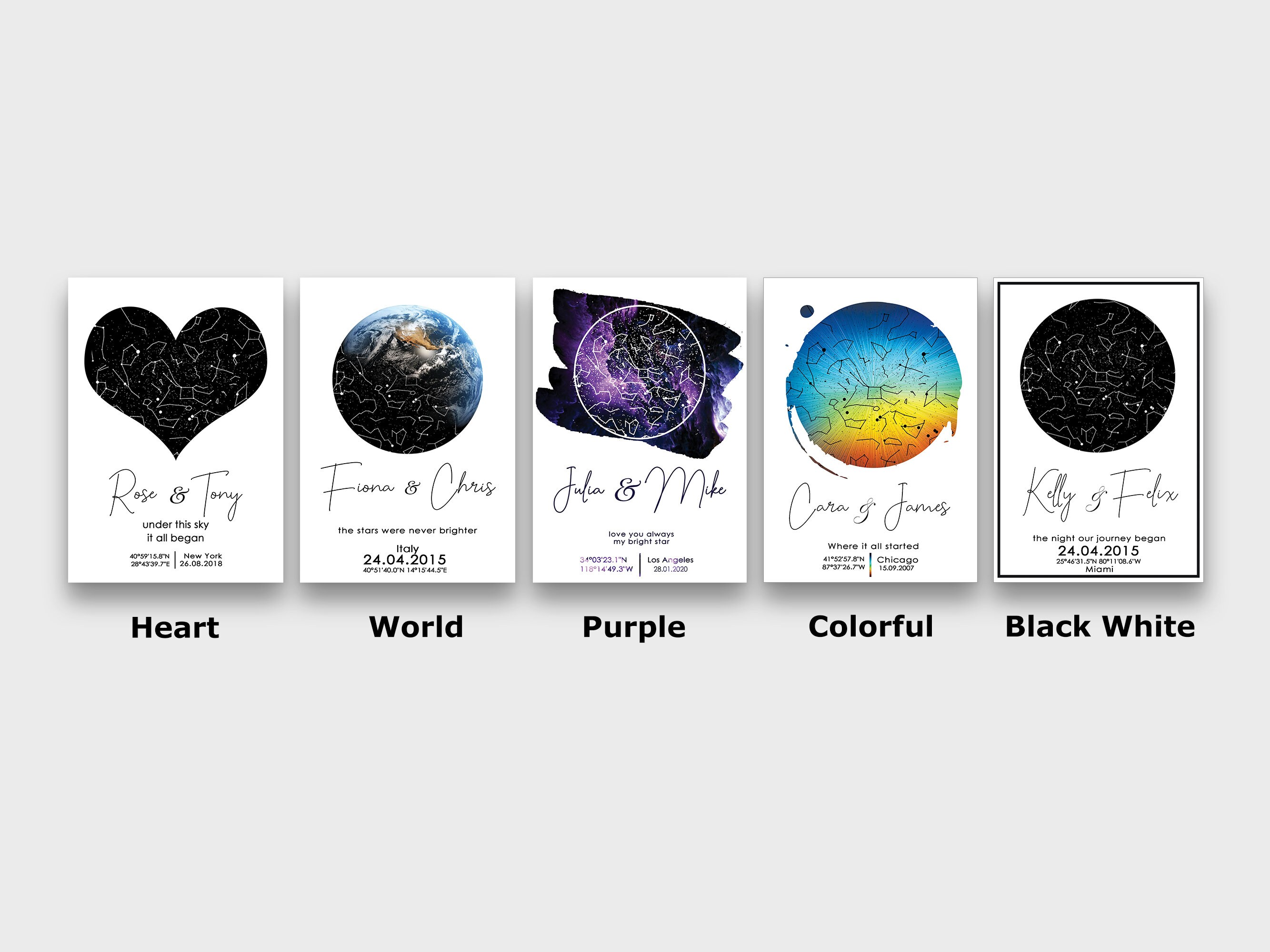 Custom Night Sky Map Mug and Coaster Set, Star Map by Date ...