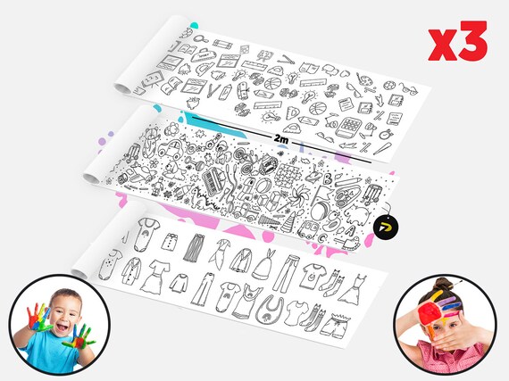 Things Toy Educational Huge Coloring Poster Giant Large - Etsy