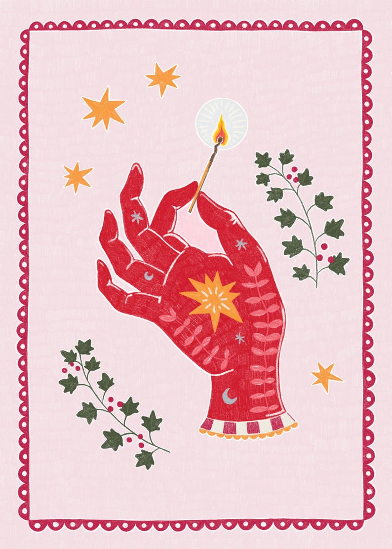 Perfect Match Art Print - Winter Valentines Collection Prints - A5 - Etsy