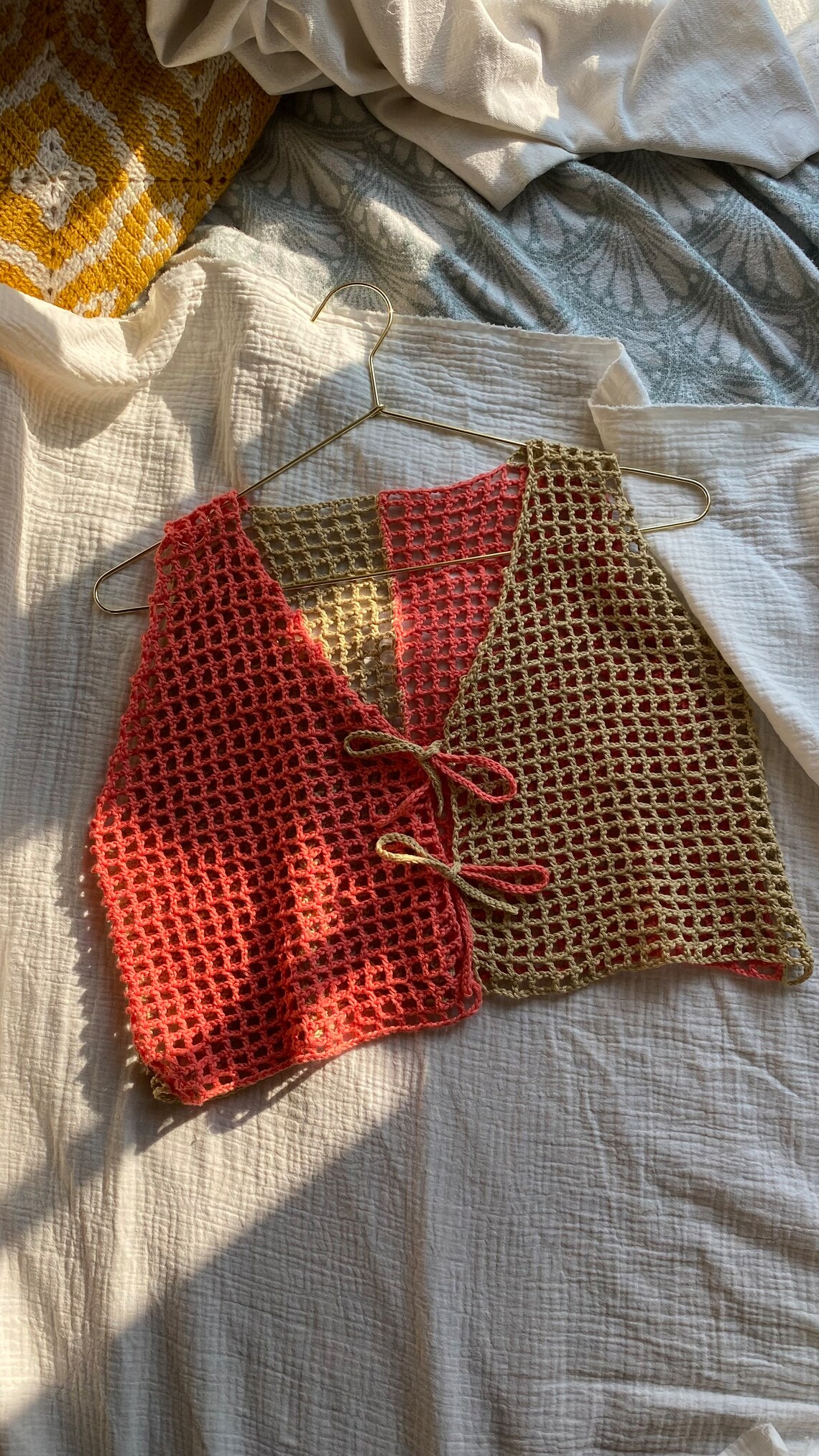 Double Bow Vest Crochet Pattern - Etsy