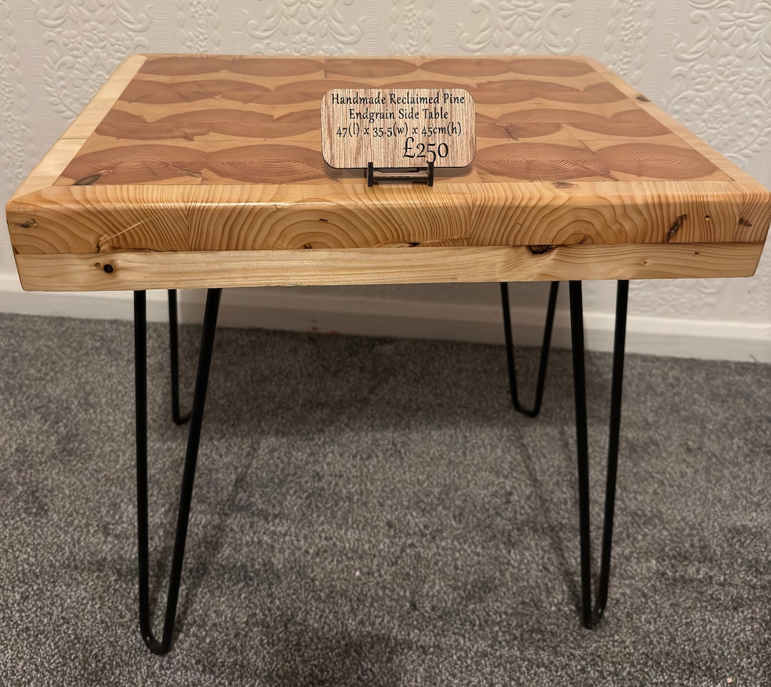 Reclaimed Pine End Grain Table - Etsy